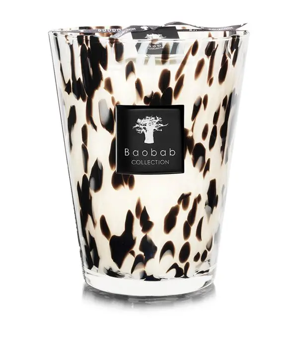 BAOBAB COLLECTION Pearls Candle - Black