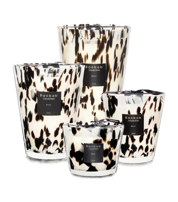BAOBAB COLLECTION Pearls Candle - Black