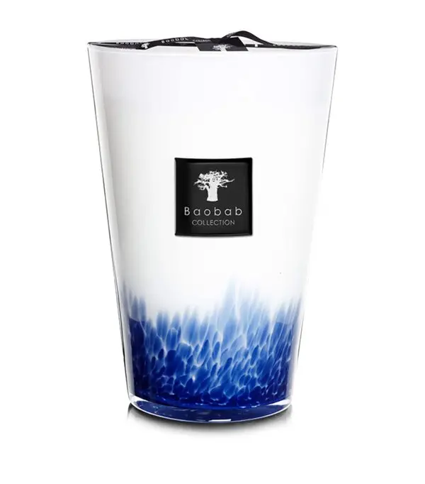 BAOBAB COLLECTION Feathers Touareg Maxi Candle - Blue