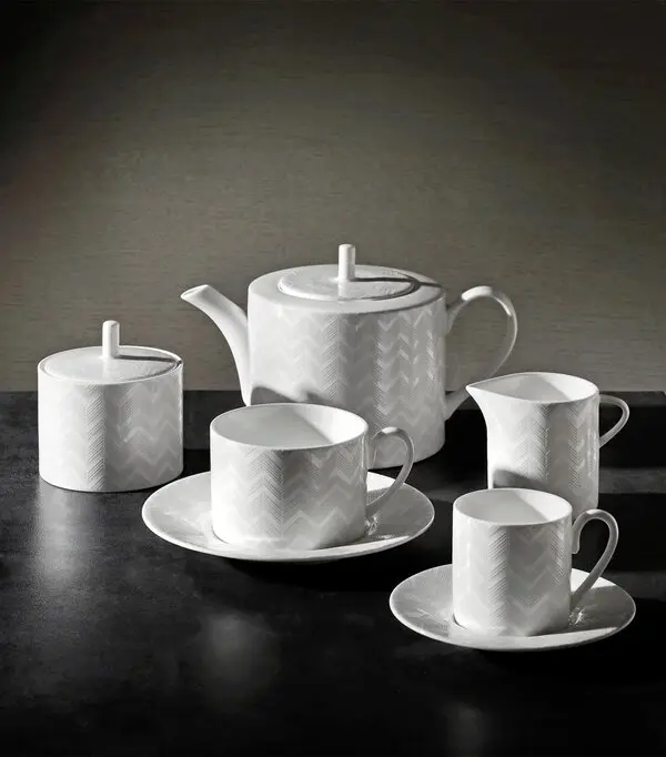 Missoni Zigzag Teacup And Saucer - White