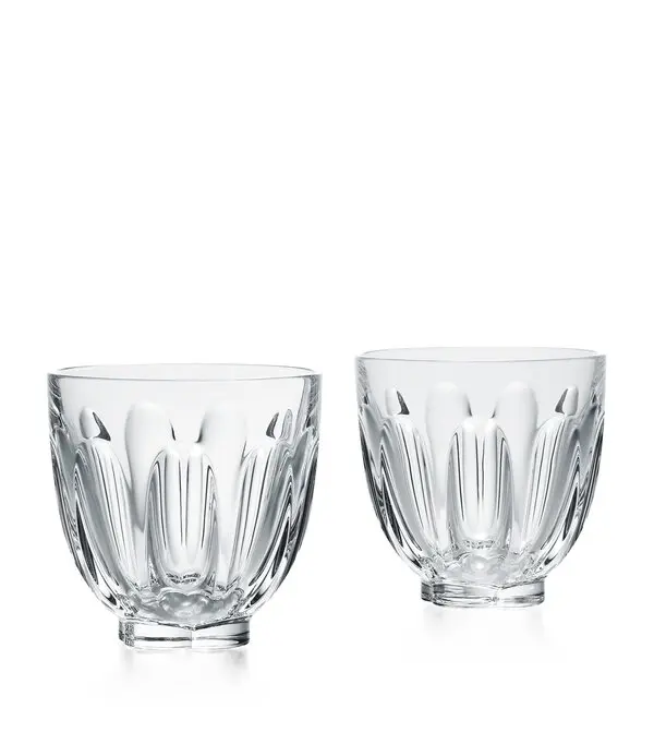 THE MARTHA, BY BACCARAT Set Of 2 Faunacrystopolis Harcourt Glasses - Clear