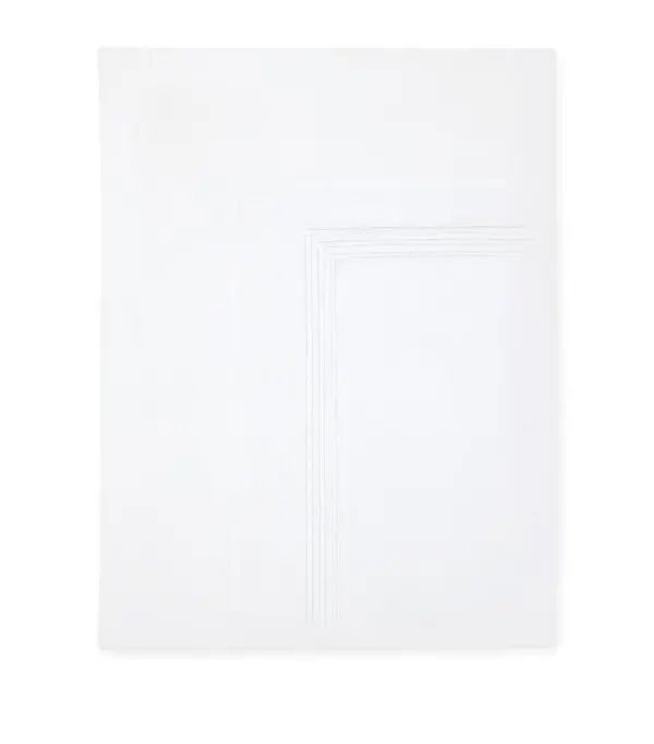 PRATESI Tre Righe Flat Sheet - White