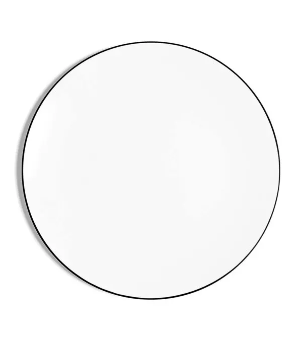 RICHARD BRENDON Line Coupe Salad Plate - Black