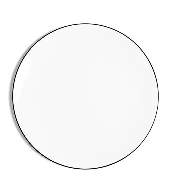RICHARD BRENDON Line Coupe Salad Plate - Black