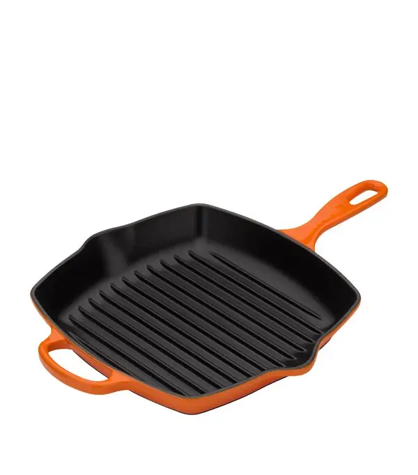 LE CREUSET Cast Iron Square Grillit - Orange