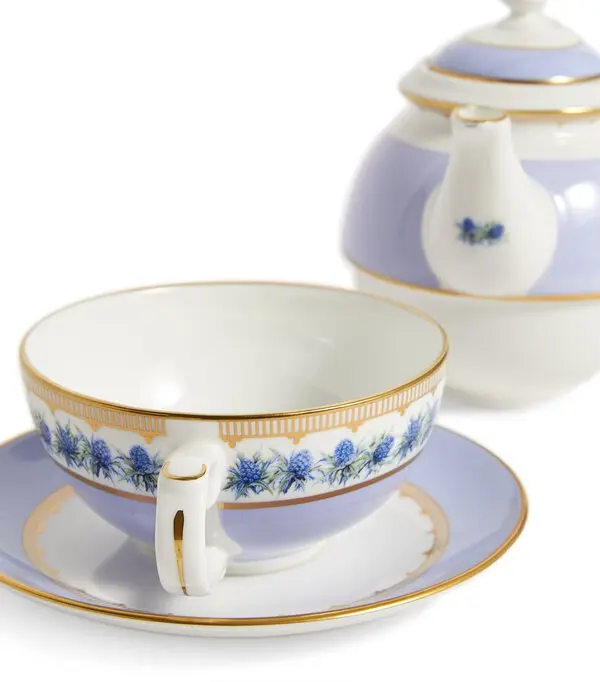 Halcyon Days Shell Garden Floral Tea For One Set