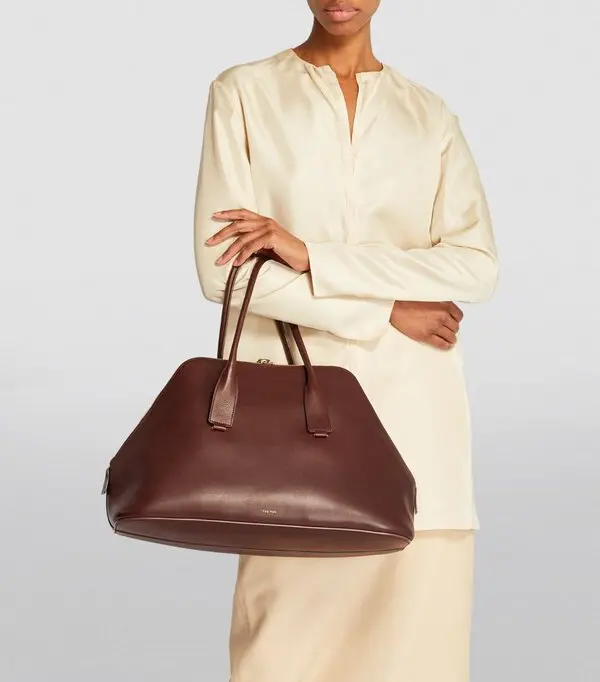 THE ROW Leather Devon Tote Bag