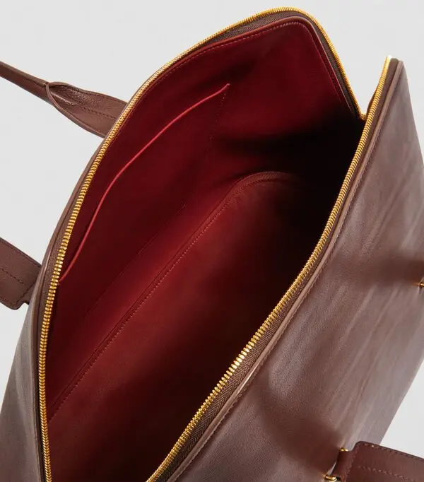 THE ROW Leather Devon Tote Bag