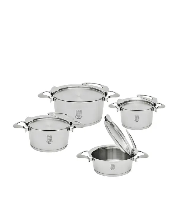 FISSLER Solea Novo 4-piece Cookware Set - Silver
