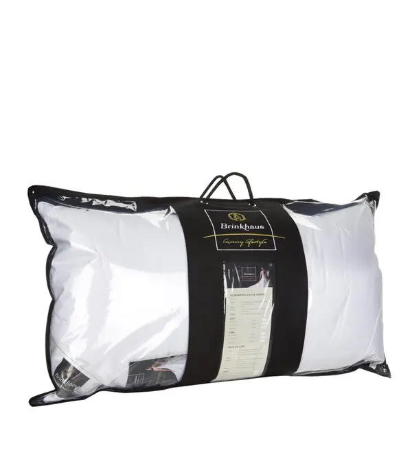 BRINKHAUS Twin Firm 90% Hungarian Goose Down Pillow - White