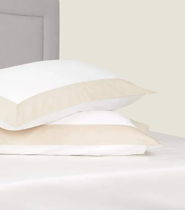 Frette Bold Square Pillowcase - Beige