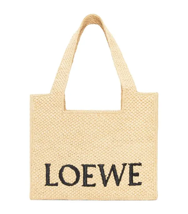Loewe X Paula's Ibiza Font Medium Tote Bag - Beige