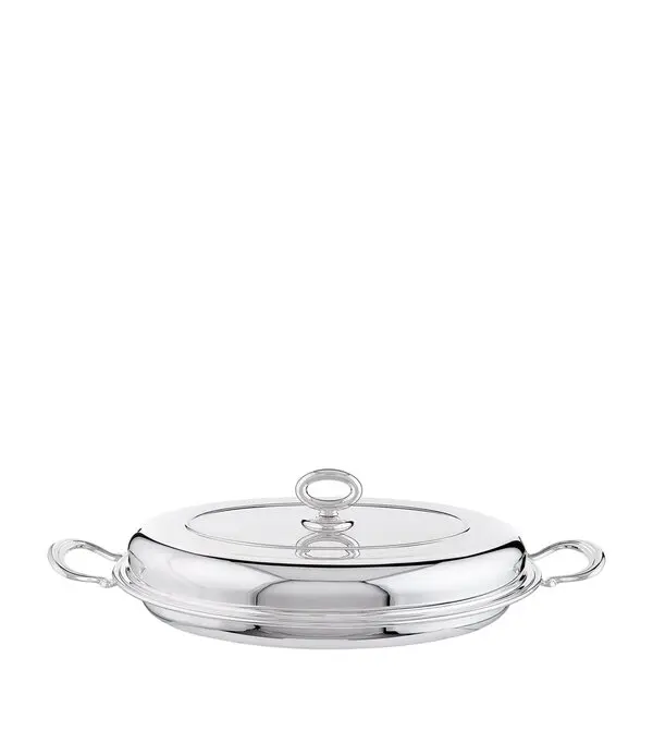 GREGGIO Plated Georgian Oval Serving Dish - Silver