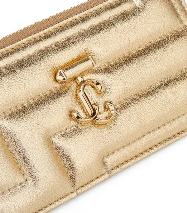 Jimmy Choo Lise-Z Avenue Card Holder In Gold - 50% Off | Editorialist