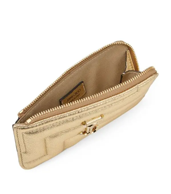 Jimmy Choo Lise-Z Avenue Card Holder In Gold - 50% Off | Editorialist