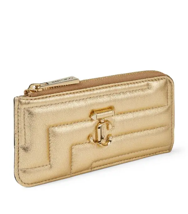 Jimmy Choo Lise-Z Avenue Card Holder In Gold - 50% Off | Editorialist