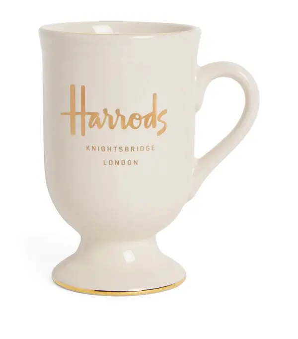 Harrods Pedestal Logo Mug - Ivory