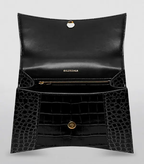 Balenciaga Hourglass Top-handle Bag - Black