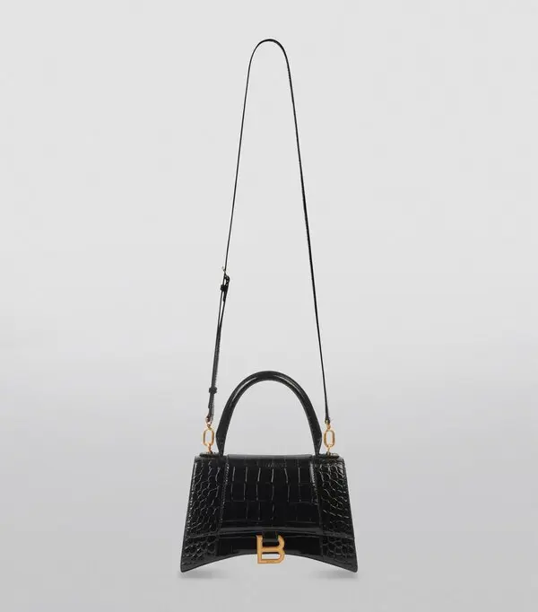 Balenciaga Hourglass Top-handle Bag - Black