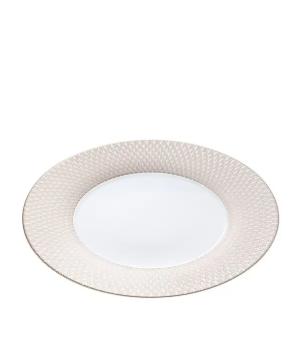 Christofle Porcelain Malmaison Platinum Impériale Underplate - Silver