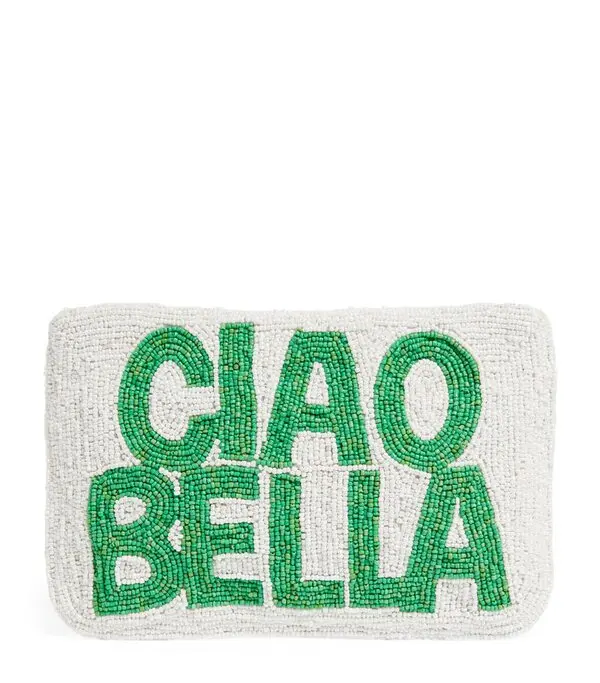 THE JACKSONS Bead-embellished Ciao Bella Clutch Bag