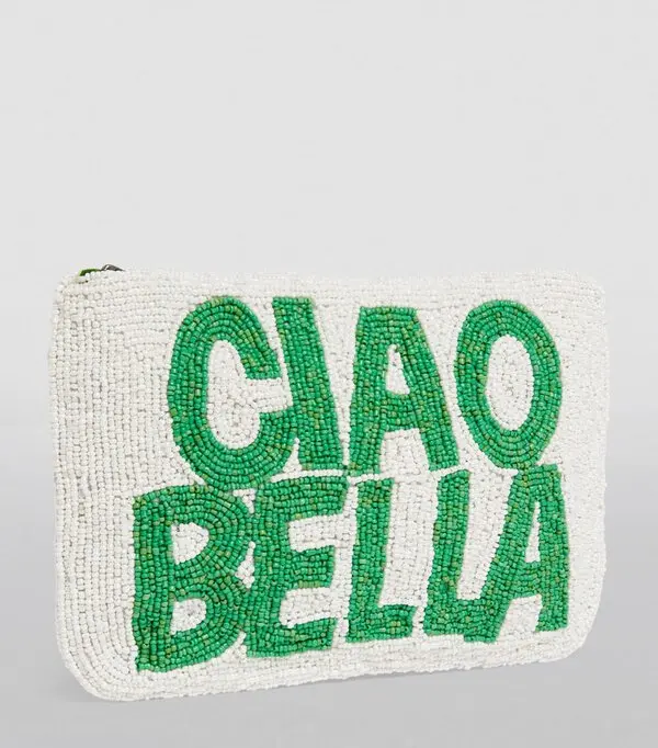 THE JACKSONS Bead-embellished Ciao Bella Clutch Bag