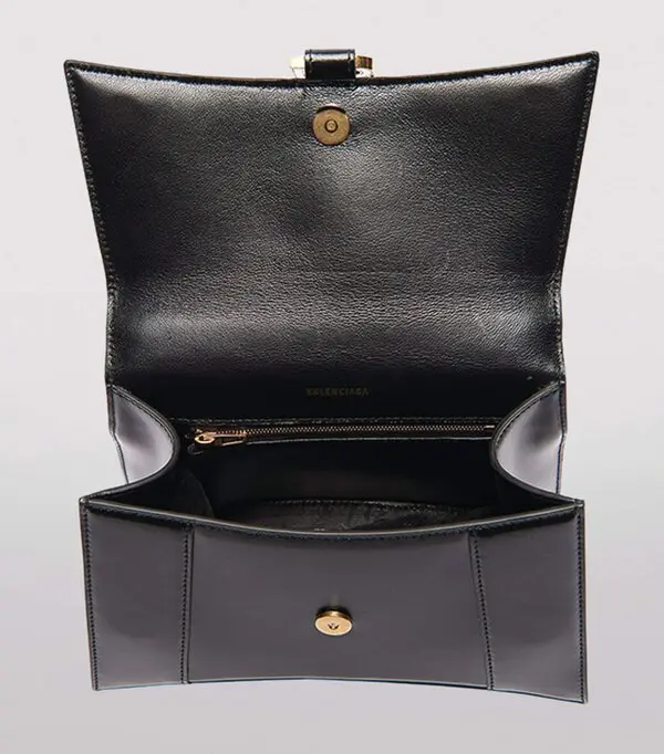 Balenciaga Small Hourglass Top-handle Bag - Black