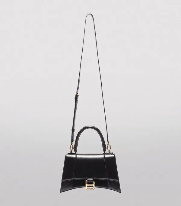 Balenciaga Small Hourglass Top-handle Bag - Black
