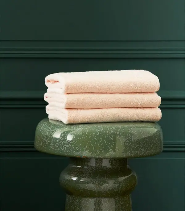 YVES DELORME Nature Guest Towel - Pink
