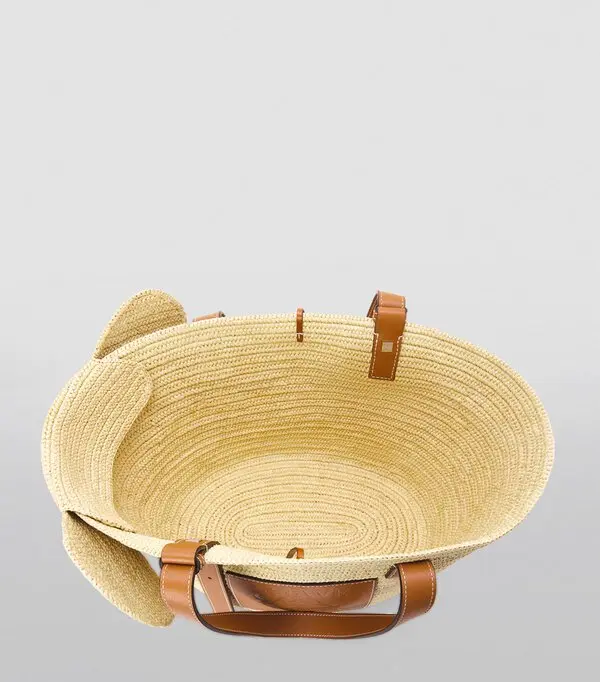 Loewe Woven Raffia Elephant Basket Tote