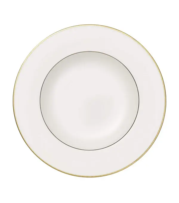 VILLEROY & BOCH Anmut Gold Deep Plate - White