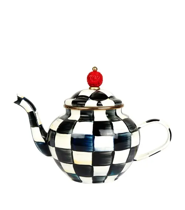 MACKENZIE-CHILDS Courtly Check Teapot - Black