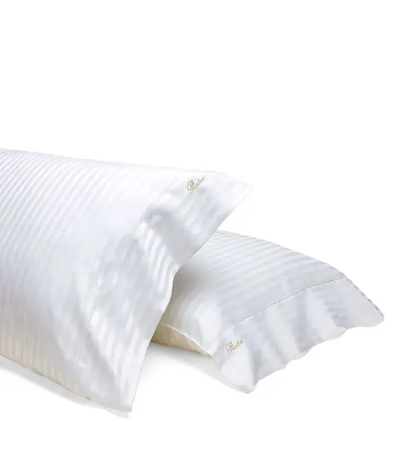 PRATESI Raso Rigato Bolster Pillowcase