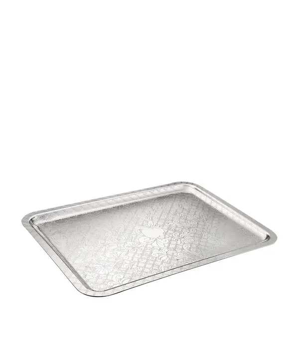 Christofle Plated Jardin D'eden Tray - Silver