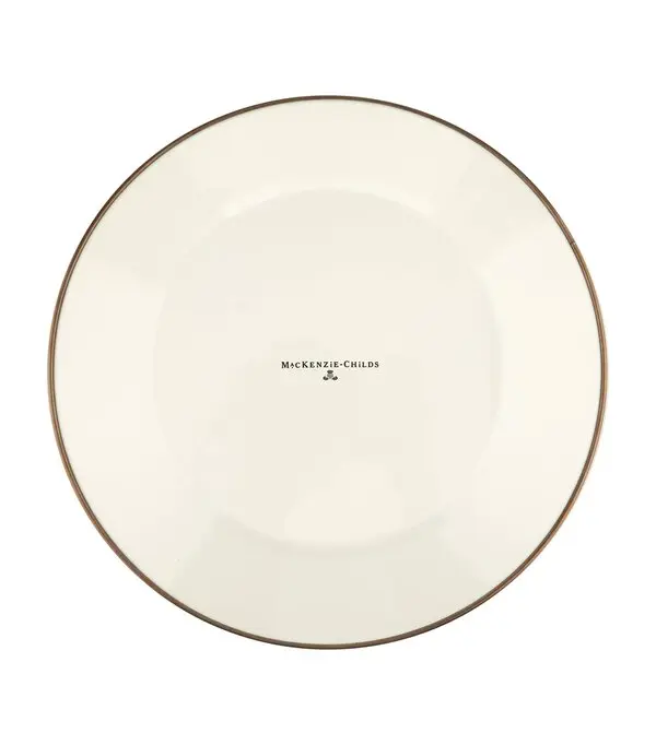 MACKENZIE-CHILDS Courtly Check Enamel Dinner Plate