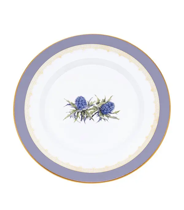 Halcyon Days Castle Of Mey Thistle Plate - Purple