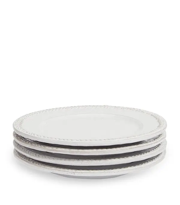 SOHO HOME Set Of 4 Hillcrest Side Plates - White