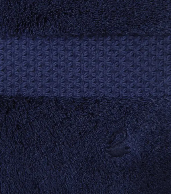 YVES DELORME Toile Bath Towel - Navy