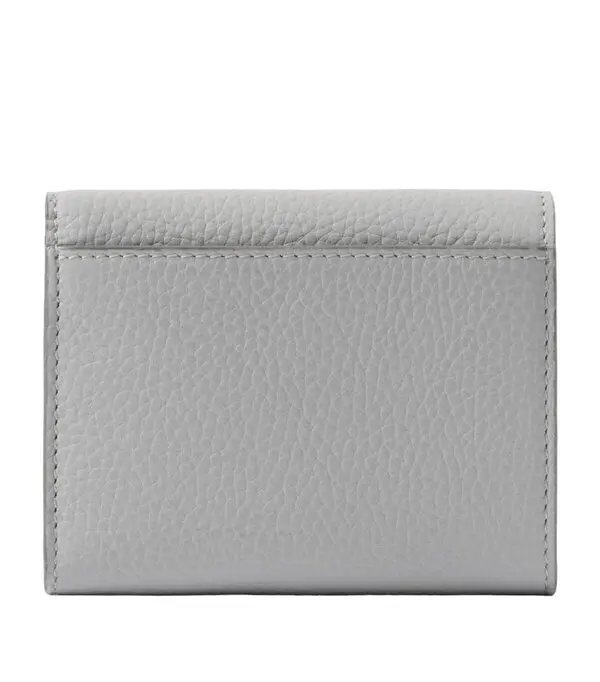 Burberry Grained Leather Tb Monogram Wallet