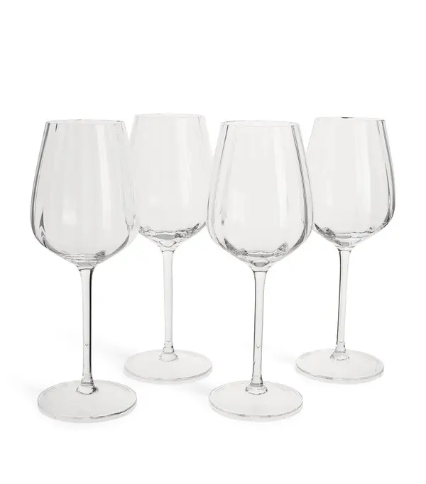 SOHO HOME Set Of 4 Pembroke Wine Glasses - White