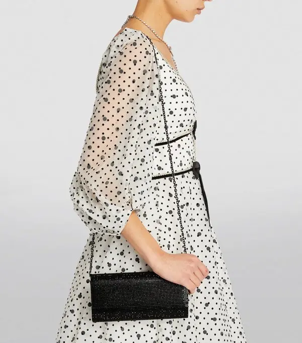 Judith Leiber Perry Crystal-embellished Clutch - Black