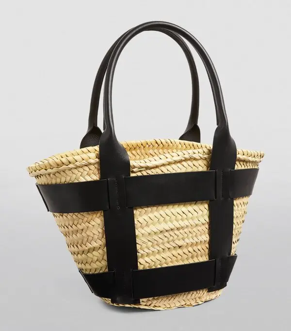 DEMELLIER Raffia Santorini Tote Bag