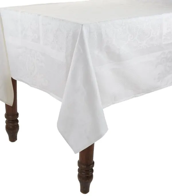 LE JACQUARD FRANÇAIS Siena Tablecloth - White