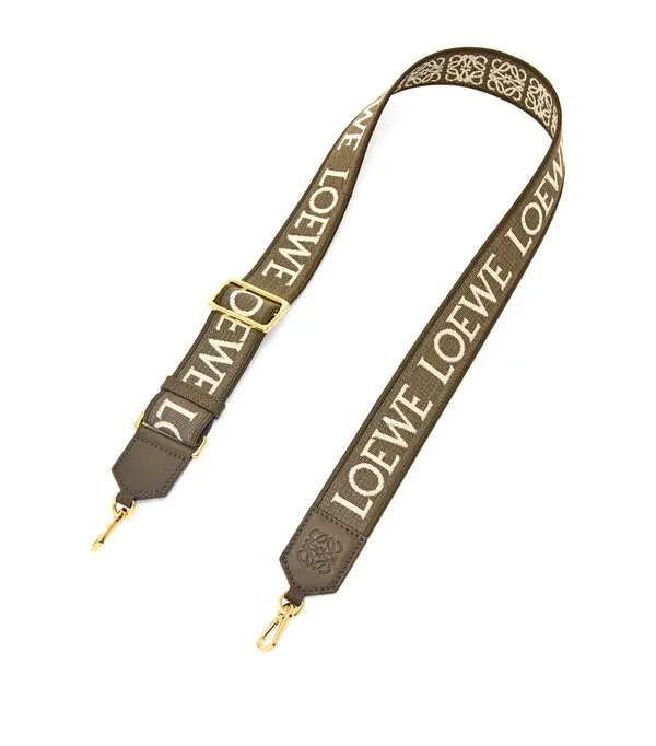 Loewe Jacquard Anagram Strap - Green