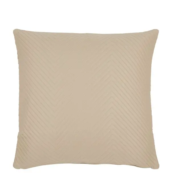Frette Herringbone Cushion Cover - Beige
