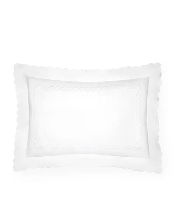 PRATESI Treccia Oxford Pillowcase - White