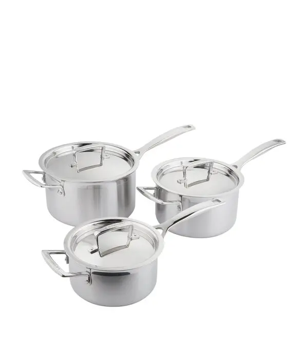 LE CREUSET 3-ply Stainless Steel Saucepans