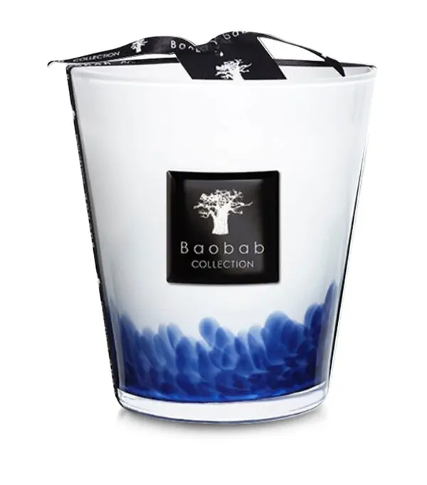 BAOBAB COLLECTION Feathers Touareg Candle - Blue