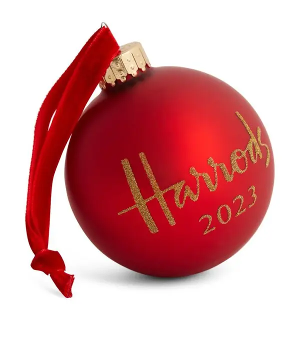 Harrods Glass Baubles 2023