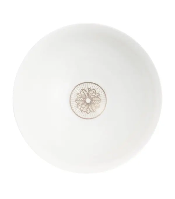 Christofle Porcelain Malmaison Platinum Impériale Rice Bowl - Silver
